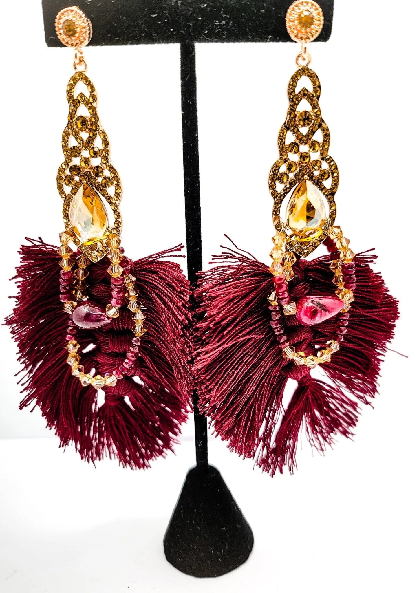 Ruby and Amber Swarovski Crystals – Travellty